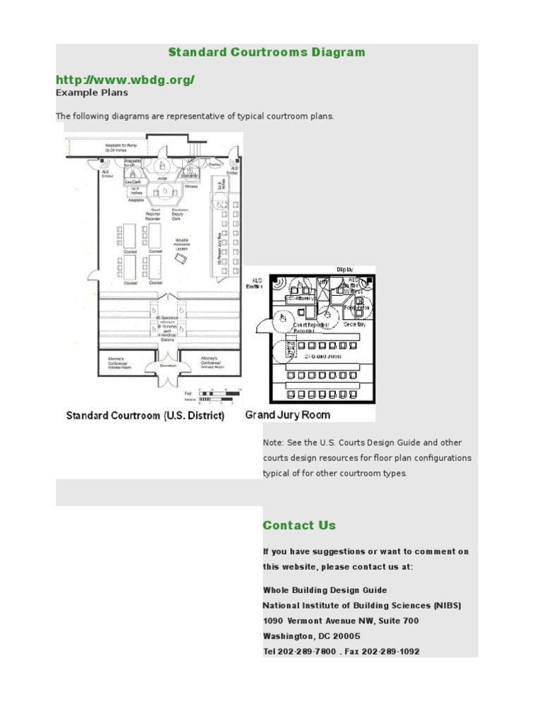 Standard Courtrooms Diagram | PDF