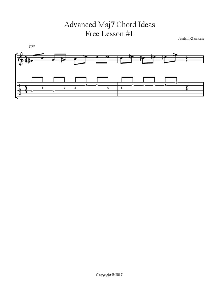 Lesson 1 - CMaj7#9#5 | PDF