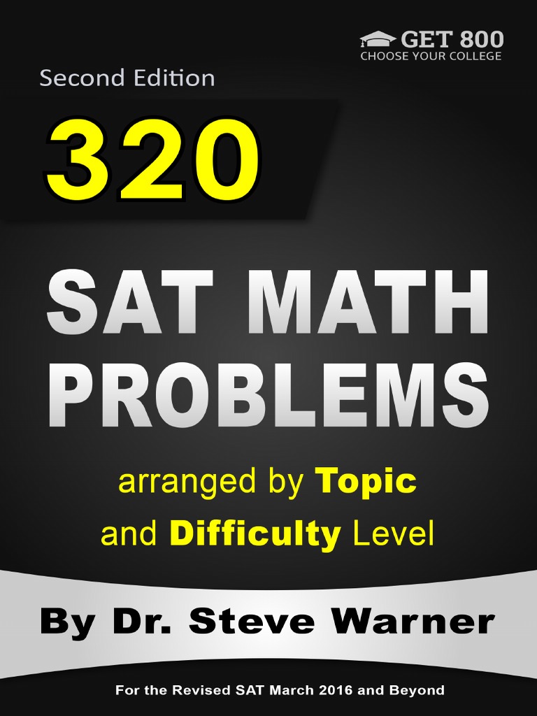 320 SAT Math Problems by Dr. Warner | PDF | Trigonometric Functions ...
