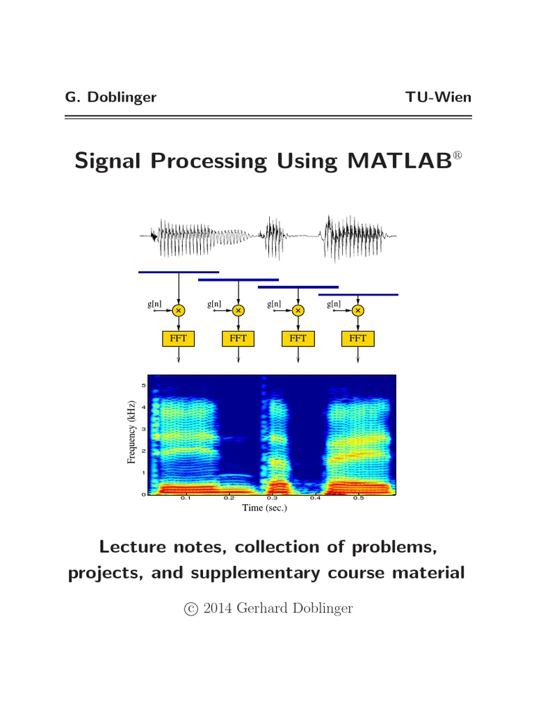 Doblinger Matlab Course | PDF | Spectral Density | Wavelet