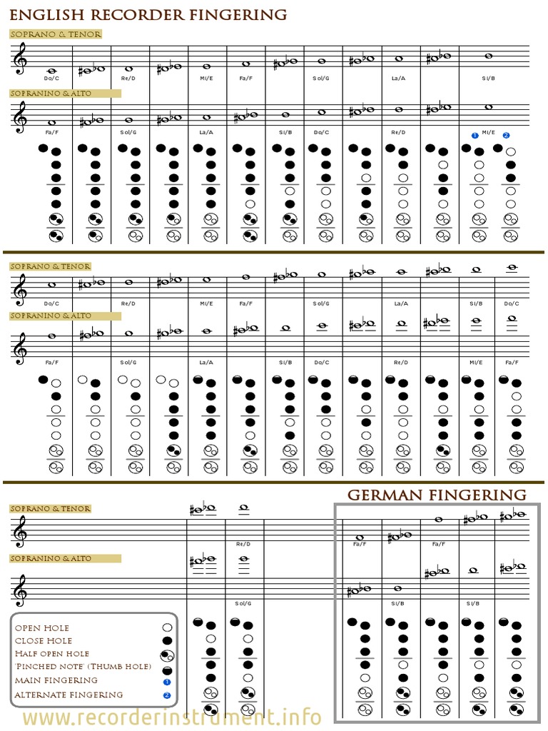 Fingering Chart | PDF