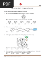 Primary Kangaroo 2025 Instructions and Questions | PDF
