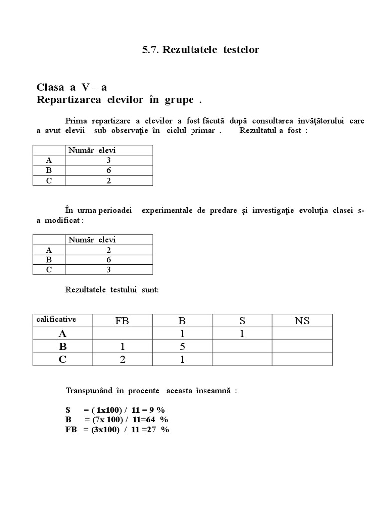 Metodica Predarii Propozitiei in Gimnaziua - Part 2 | PDF