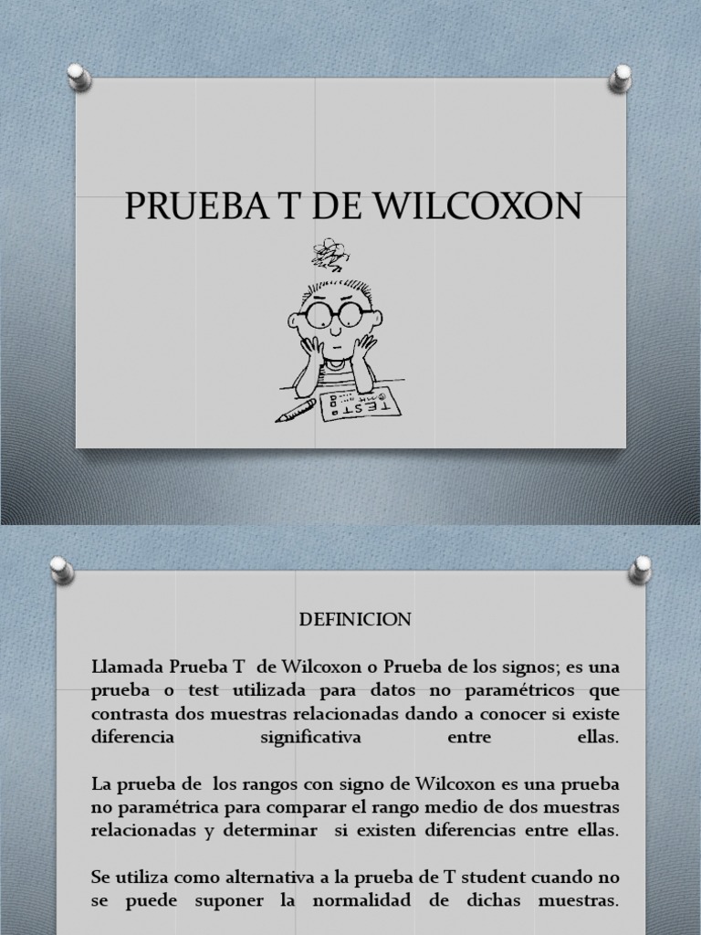 Prueba T de Wilcoxon: Definición y Uso | PDF | Método científico ...