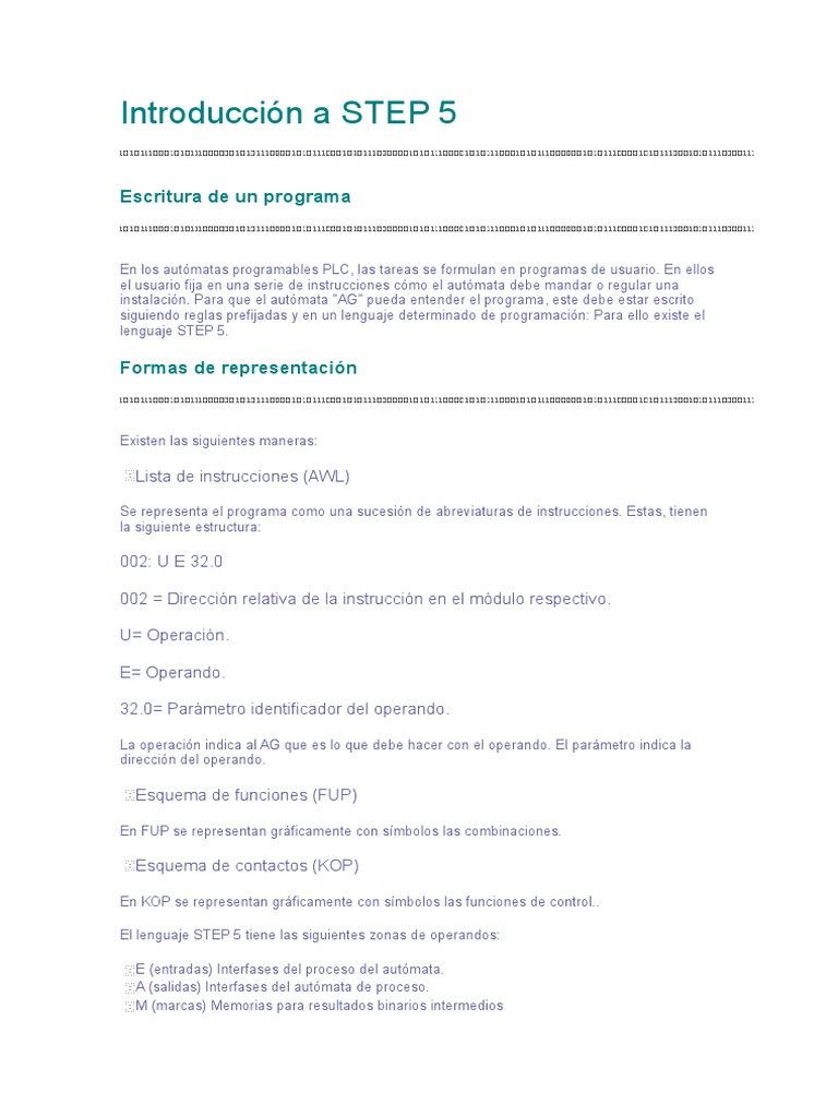 Introducción A STEP 5 | PDF | Relé | Proceso (Computación)