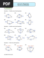 GCSE Area of Trapezium Questions | PDF | Area | Mathematics