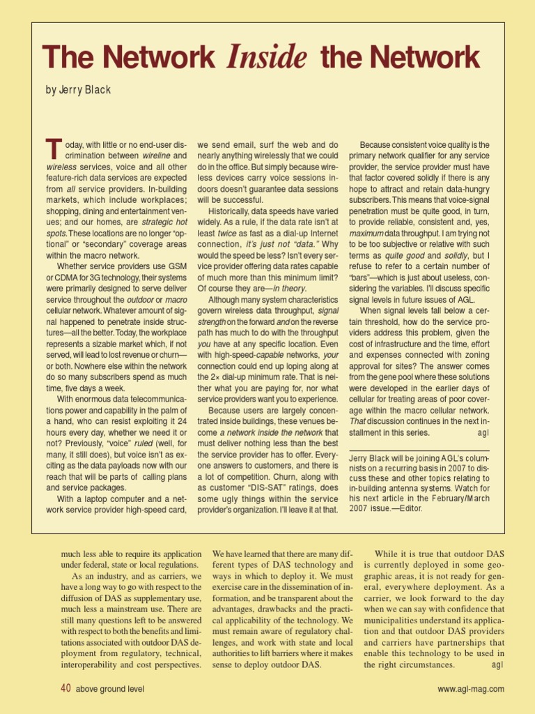 The Network Inside A Network | PDF | 3 G | Computer Network