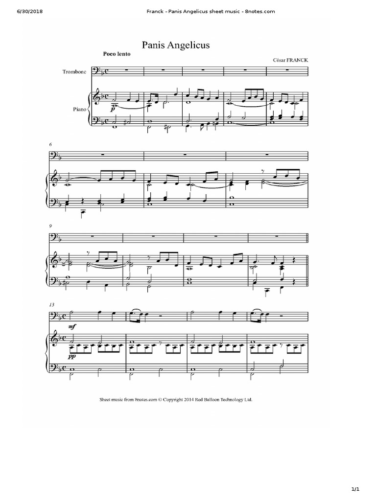 Panis Angelicus Sheet Music | PDF