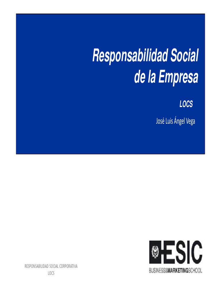 Apuntes Responsabilidad Social Corporativa | PDF | Responsabilidad ...