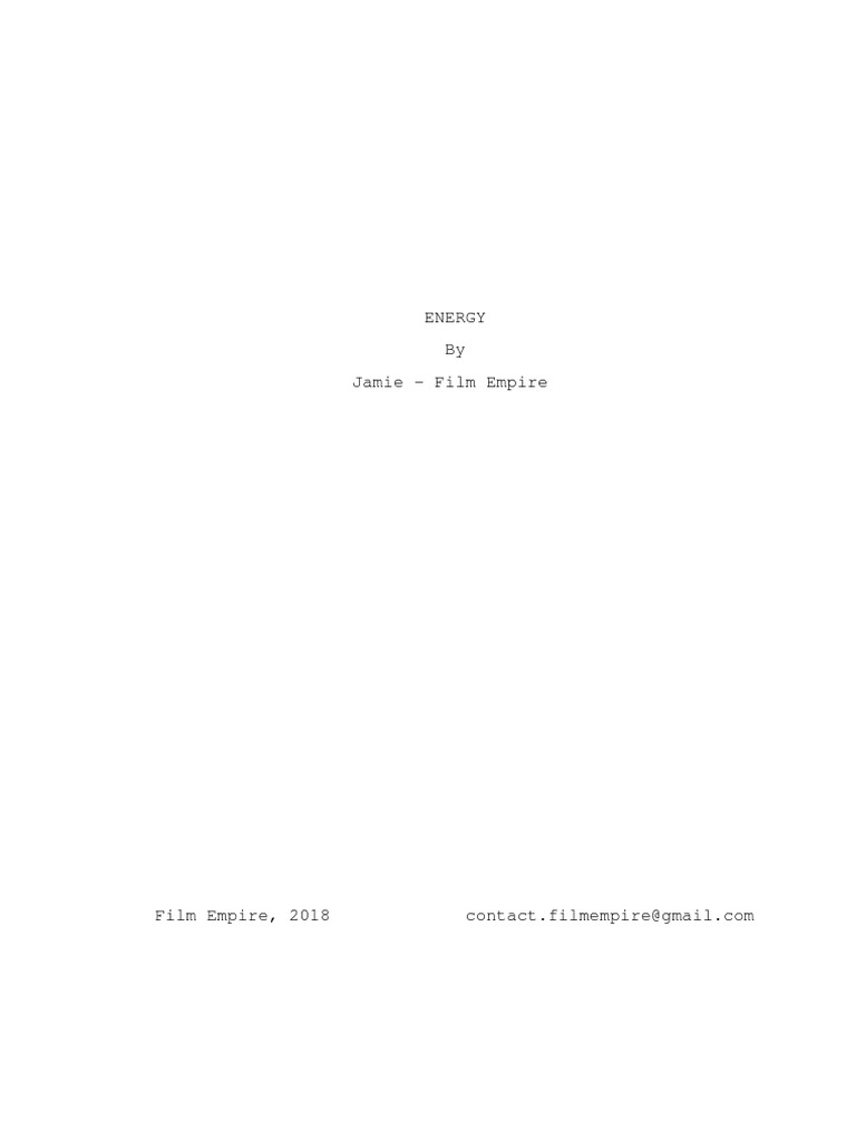 Energy Script Pdf Leisure