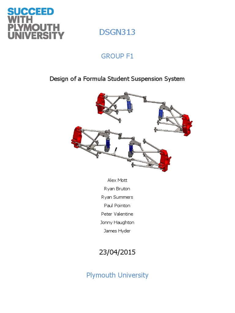 Suspension System | PDF | Suspension (Vehicle) | Steering