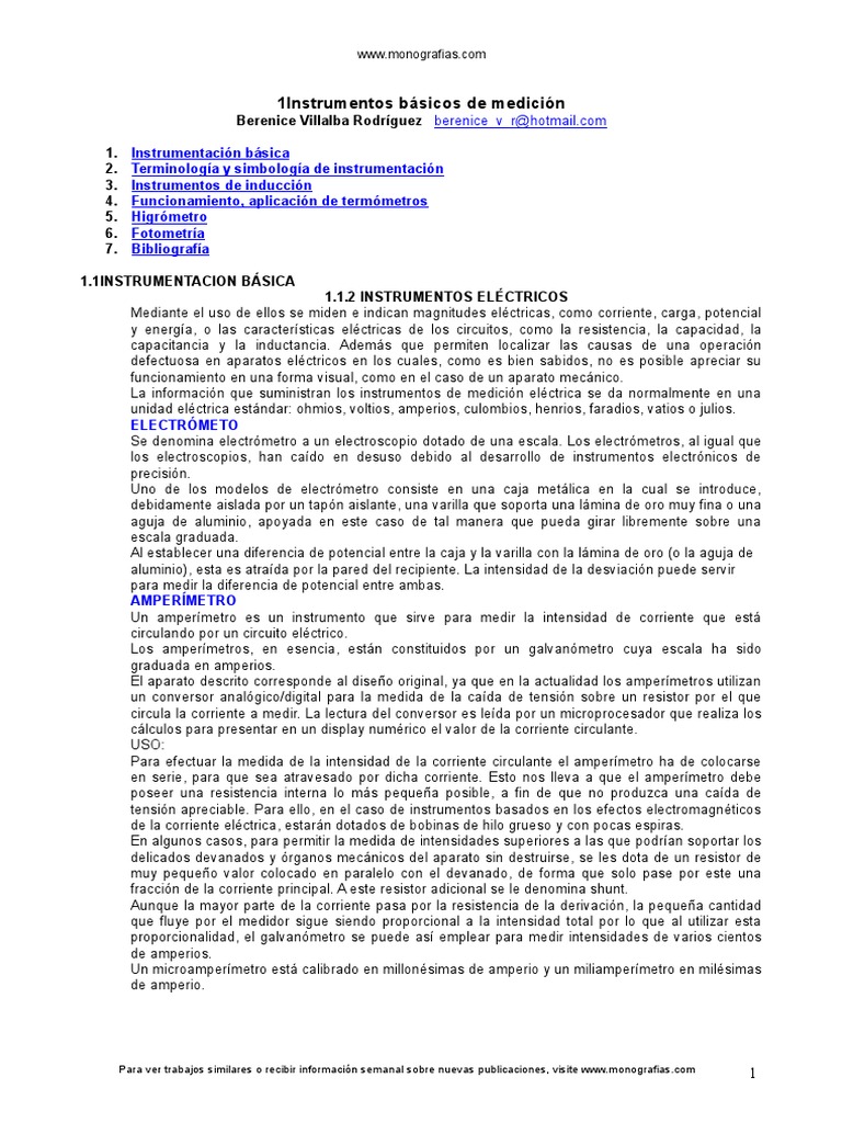 Instrumentos Basicos Medicion | PDF | Bienes manufacturados | Fuerza