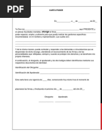 Carta Poder Simple Para Tramites IMSS | PDF