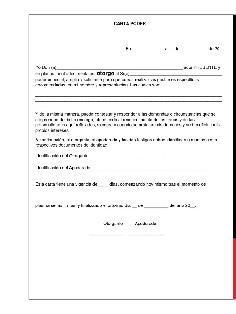 Carta Poder | PDF