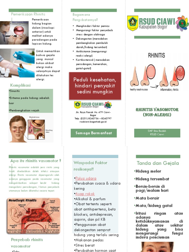 Leaflet Rhinitis Vasomotor | PDF