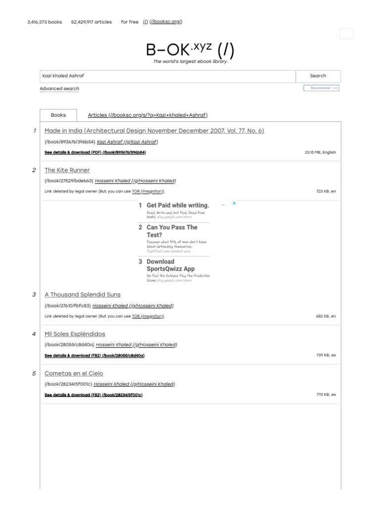 Scri 3 Kazi Khaled Ashraf - Free Download. Ebooks Library. On-Line Books Store On Z-Library ...