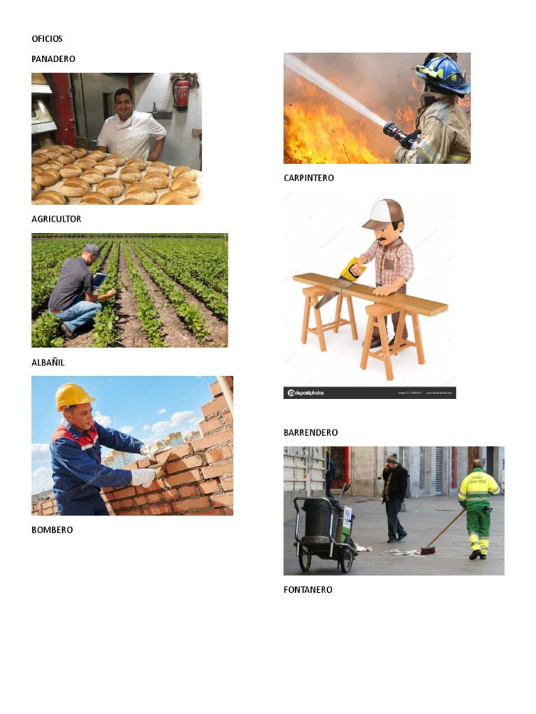 5 Profesiones y 5 Oficios | PDF