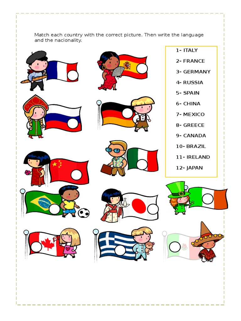 Countries and Nationalities Fun Activities Games 7198 | PDF