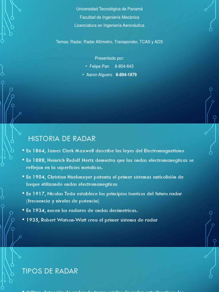 Historia Del RADAR | PDF | Radar | Inalámbrico
