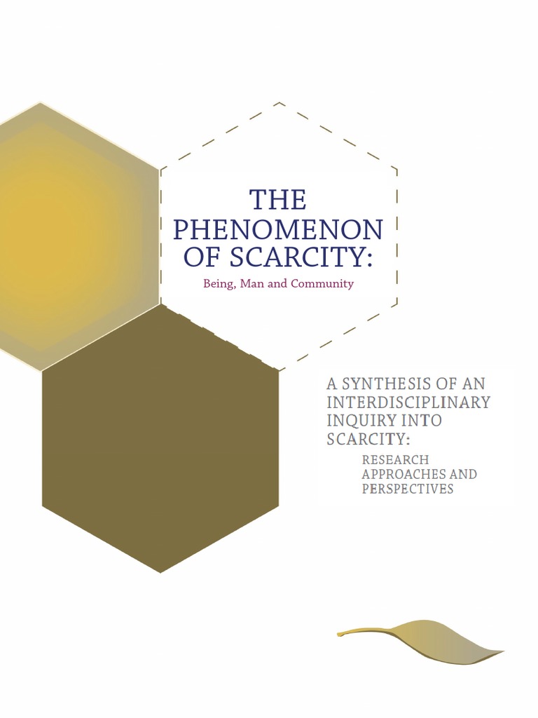 The Phenomenon of Scarcity | PDF | Social Science | Sociology