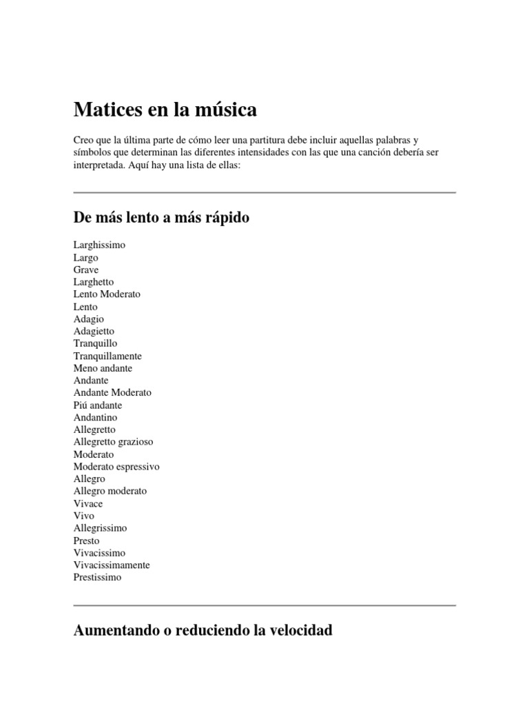 Matices en La Música | PDF | Acorde (Música) | Escala (música)
