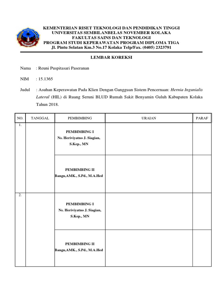Lembar Koreksi | PDF