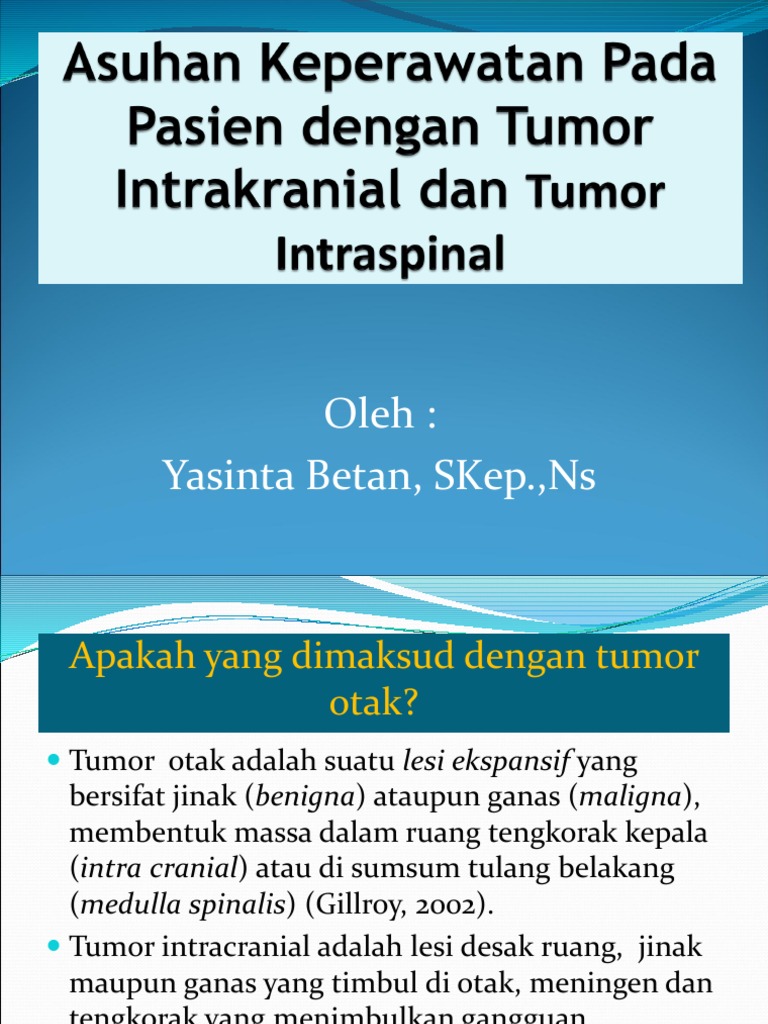 Oleh: Yasinta Betan, Skep.,Ns | PDF | Clinical Medicine | Central ...