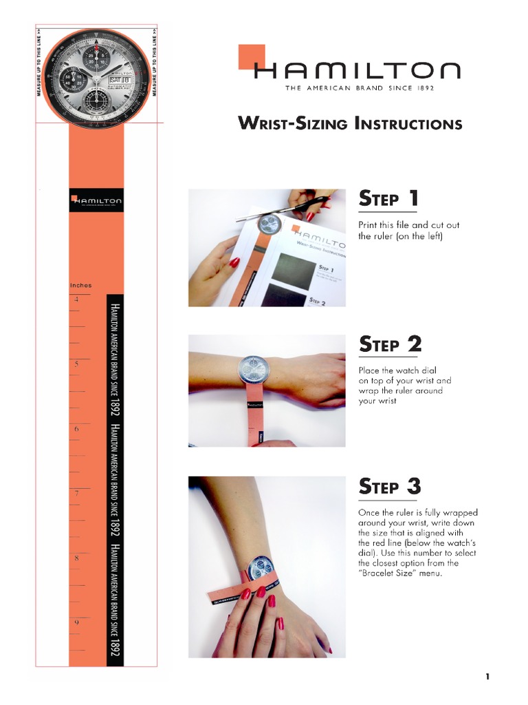 Wrist Sizing Hamilton | PDF