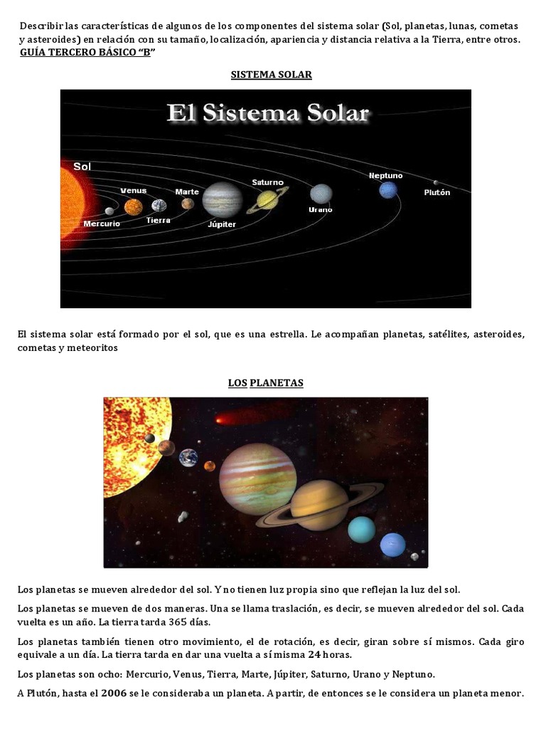 Guia Del Sistema Solar | PDF | Planetas | Sistema solar