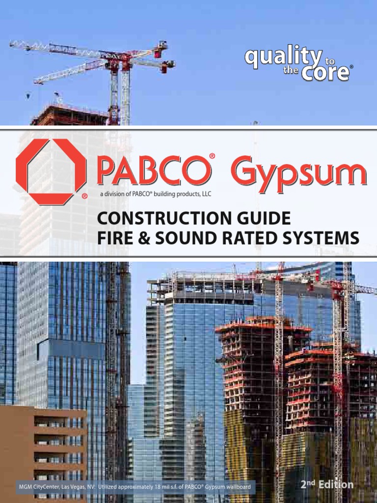 PABCO Fire and Sound Rated Systems | PDF | Drywall | Building Engineering