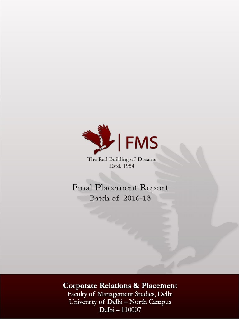 Final Placement Report 2018 | Download Free PDF | Companies | Business