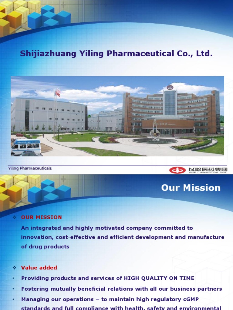Shijiazhuang Yiling Pharmaceutical Co., LTD | PDF | Tablet (Pharmacy ...