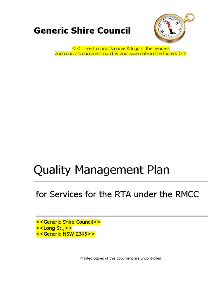 QMP Template | PDF | Records Management | Audit