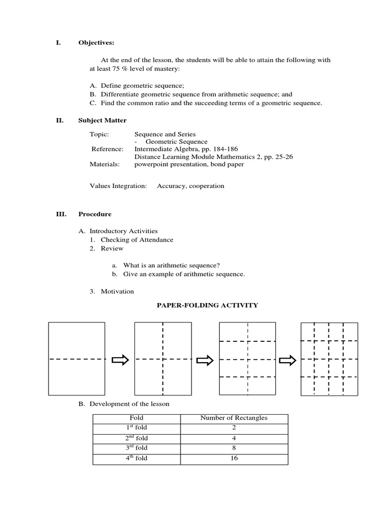 Lesson Plan | PDF | Geometry | Teaching Mathematics