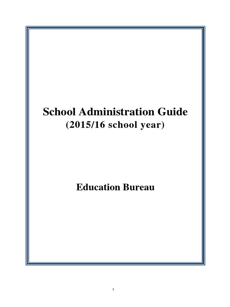 Administration Guide | PDF | Teachers | Employment