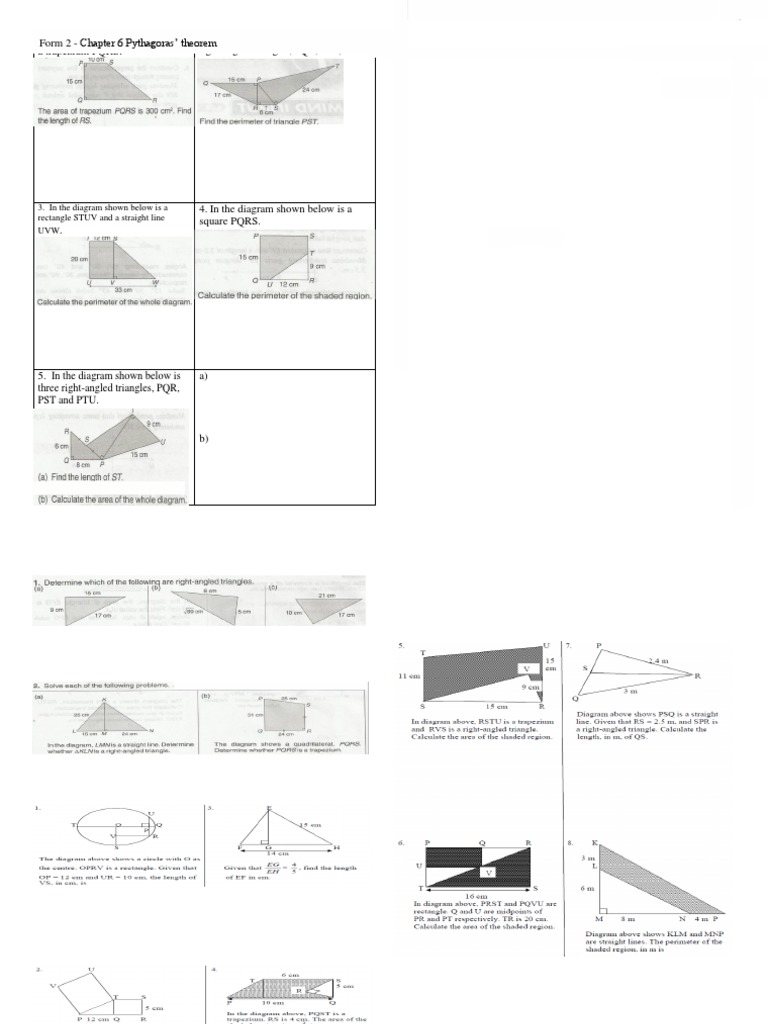 Form 2 Mathematics Notes +exercise by Kelvin - Chapter 6 | PDF