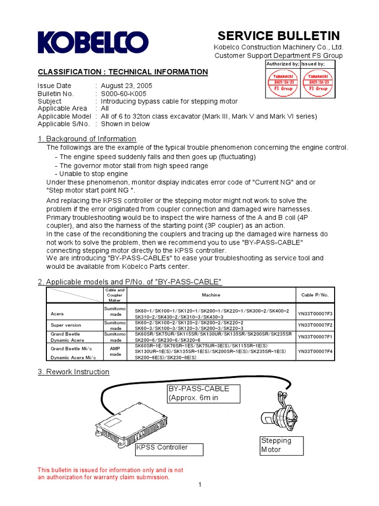 Stepping Motor Bypass Cable | PDF | Electrical Connector | Manufactured ...