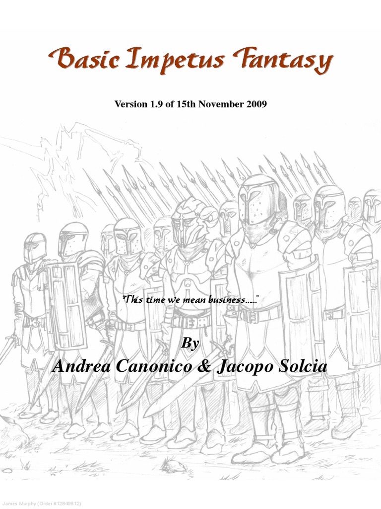 Basic Impetus Fantasy | PDF | Magician (Fantasy) | Infantry