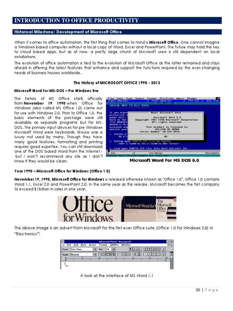 Module II A. Word Processor | PDF | Microsoft Office | Microsoft Office ...