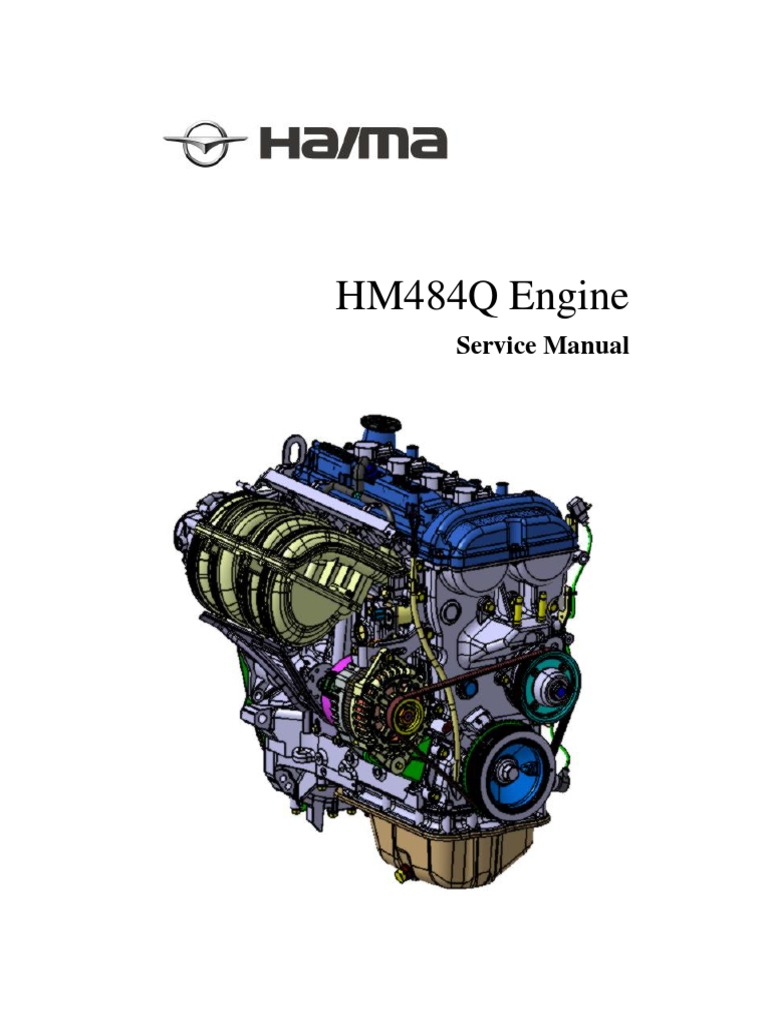 Haima Engine-HM484 (HM484Q) Manual | PDF | Piston | Motor Oil