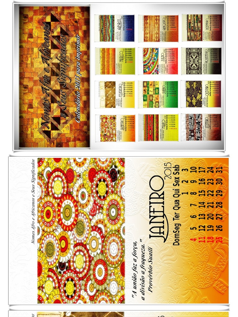 Calendario Africano 1 | PDF