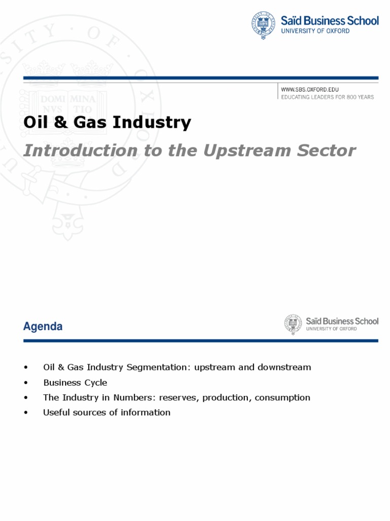 Oil & Gas - Introduction To Upstream - 09112011 | Download Free PDF ...