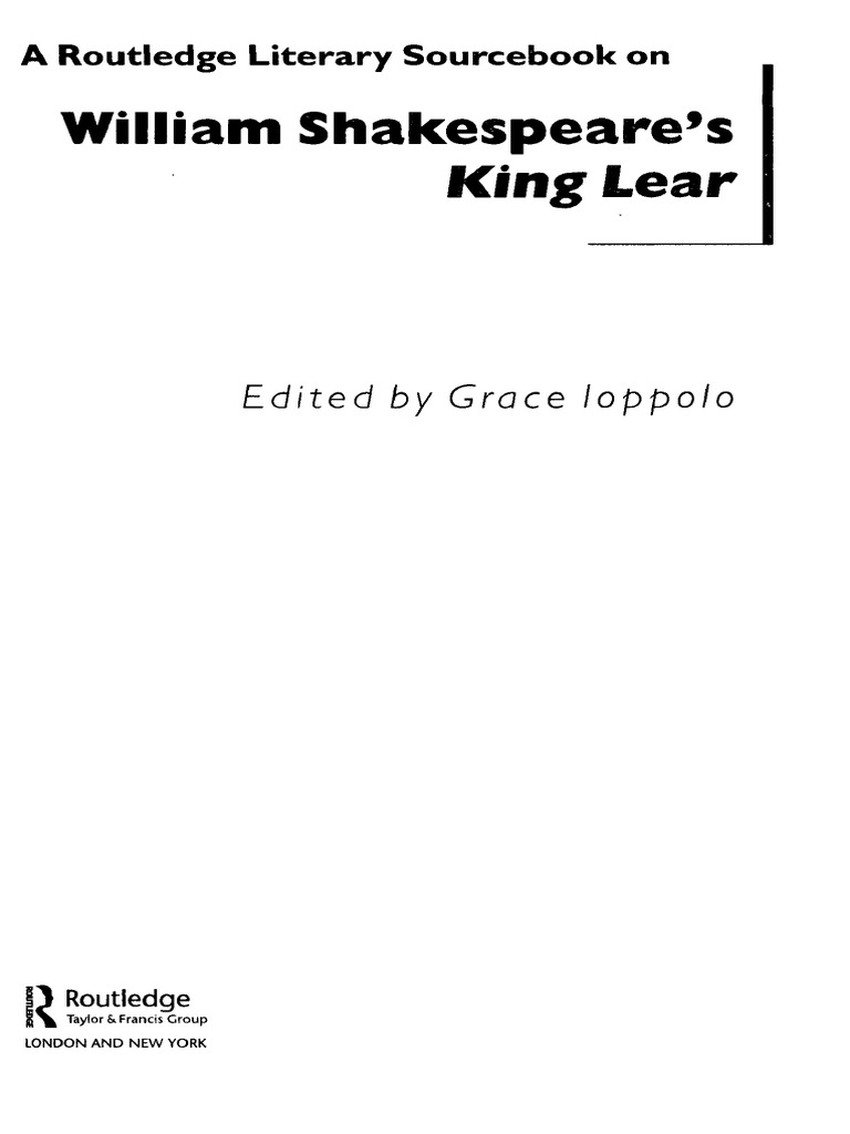 William Shakespeare's: King Lear | PDF | King Lear