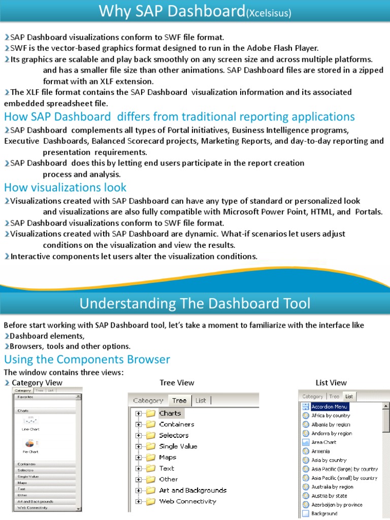 How SAP Dashboard Differs From Traditional Reporting Applications | PDF ...
