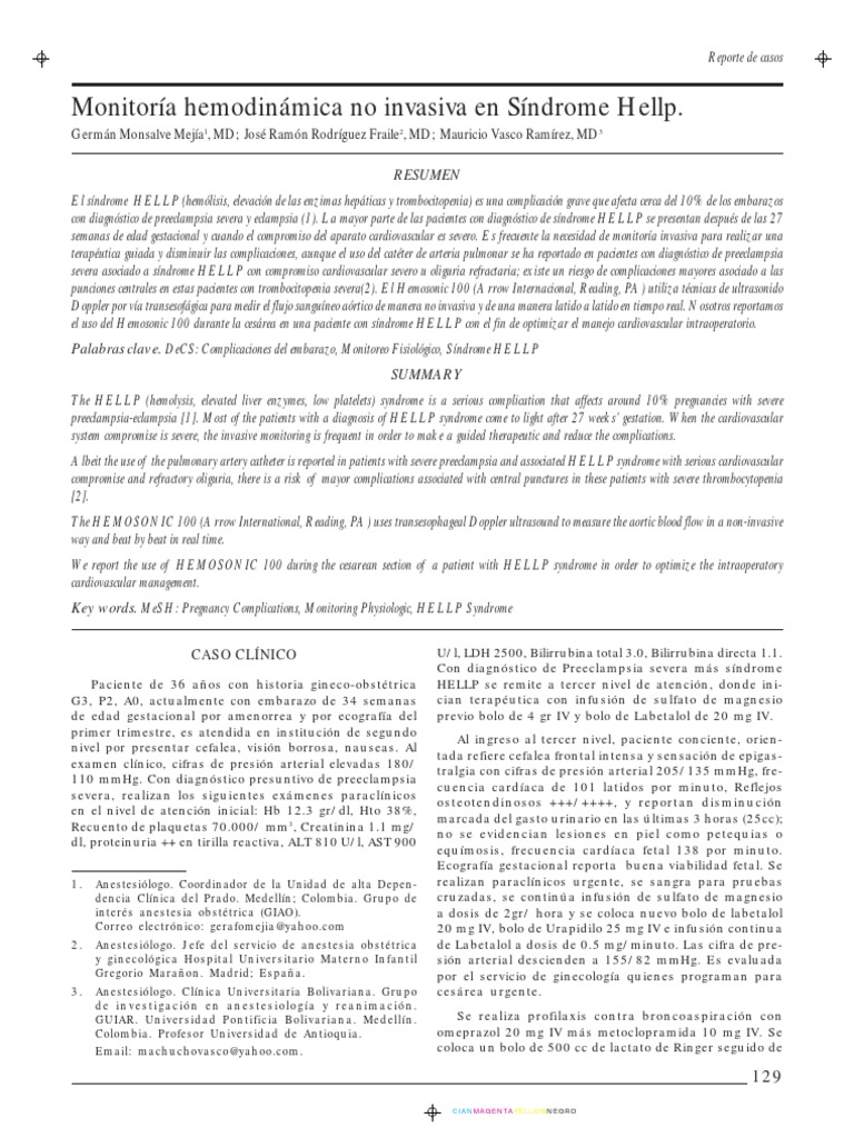 Hellp PDF | PDF | Enfermedades y trastornos | Ciencias de la Salud