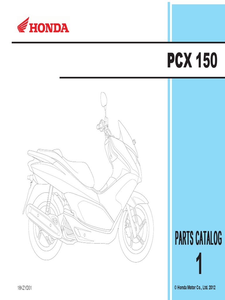 Manual Suku Cadang Honda PCX 150 | PDF