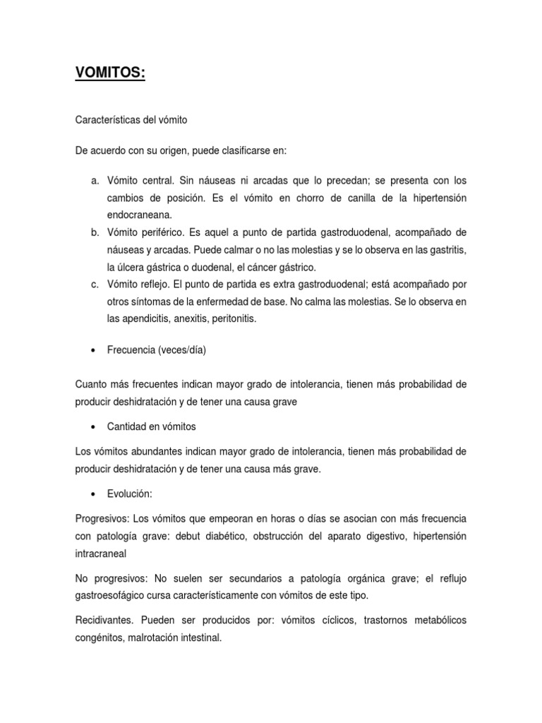 Vomit Os | PDF | Vómitos | Diarrea