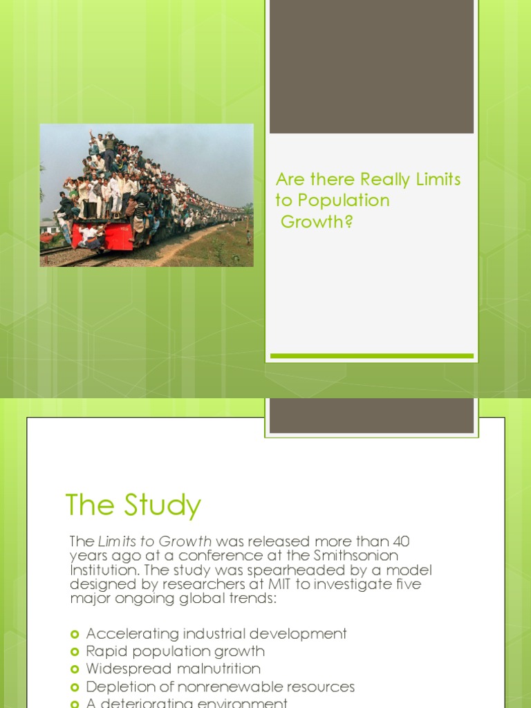Limits to Population Growth Explored | PDF | Crop Yield | World Population