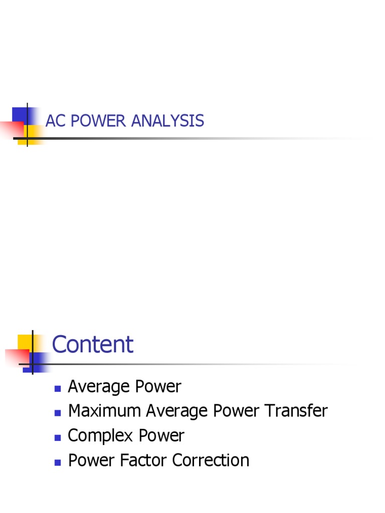 Chapter 3b - Network Theorem (AC Power Analysis) | PDF | Ac Power | Capacitor