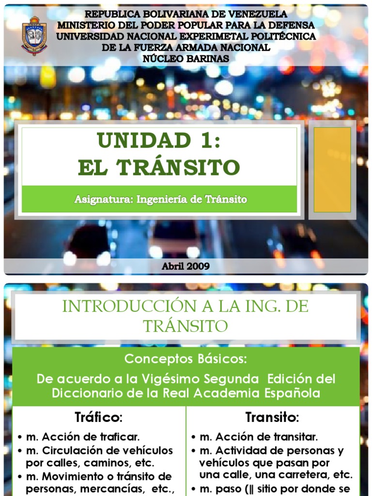 Elementos Del Transito | PDF | Peatonal | Transporte de tierra